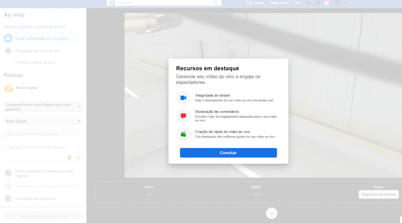 PASSO A PASSO DE COMO FAZER UMA LIVE NO FACEBOOK - BUTIÁ DIGITAL